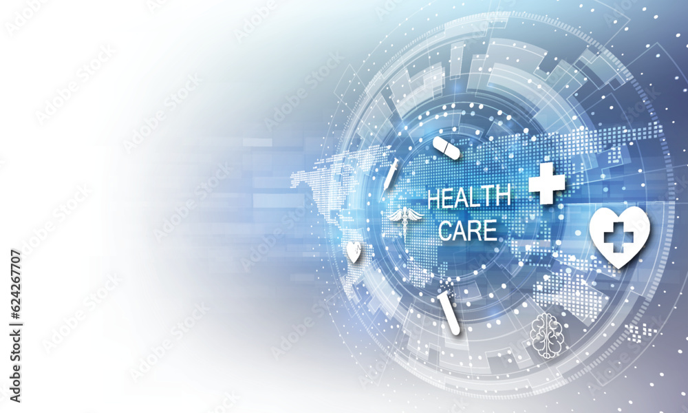 health care icon pattern medical innovation concept background design ...