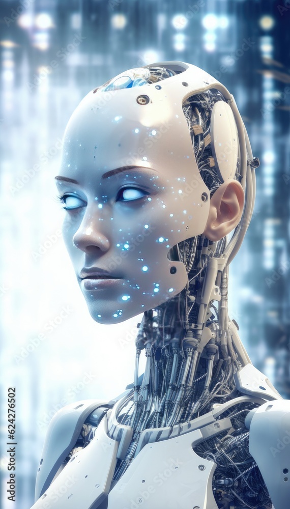 people head. Artificial intelligence for the future rise in ...