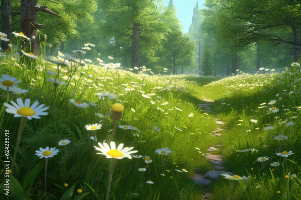 empty 3D cartoon background for kids and animation generative ai ...