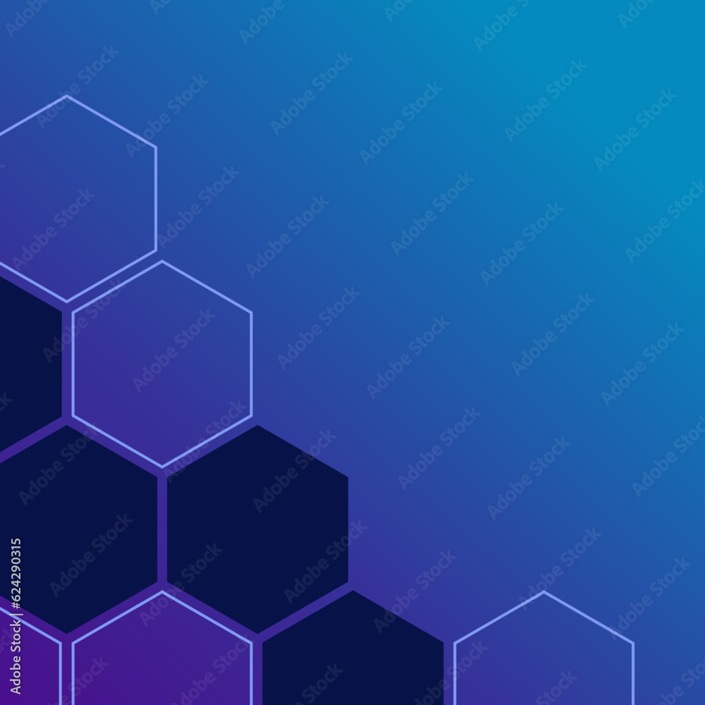 Technology and internet design theme enhanced by an abstract hexagon ...