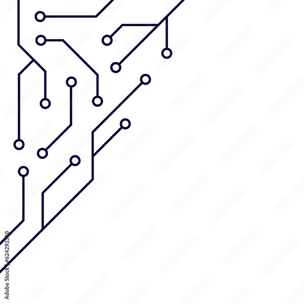 circuit board illustrations into the header and footer to complement ...