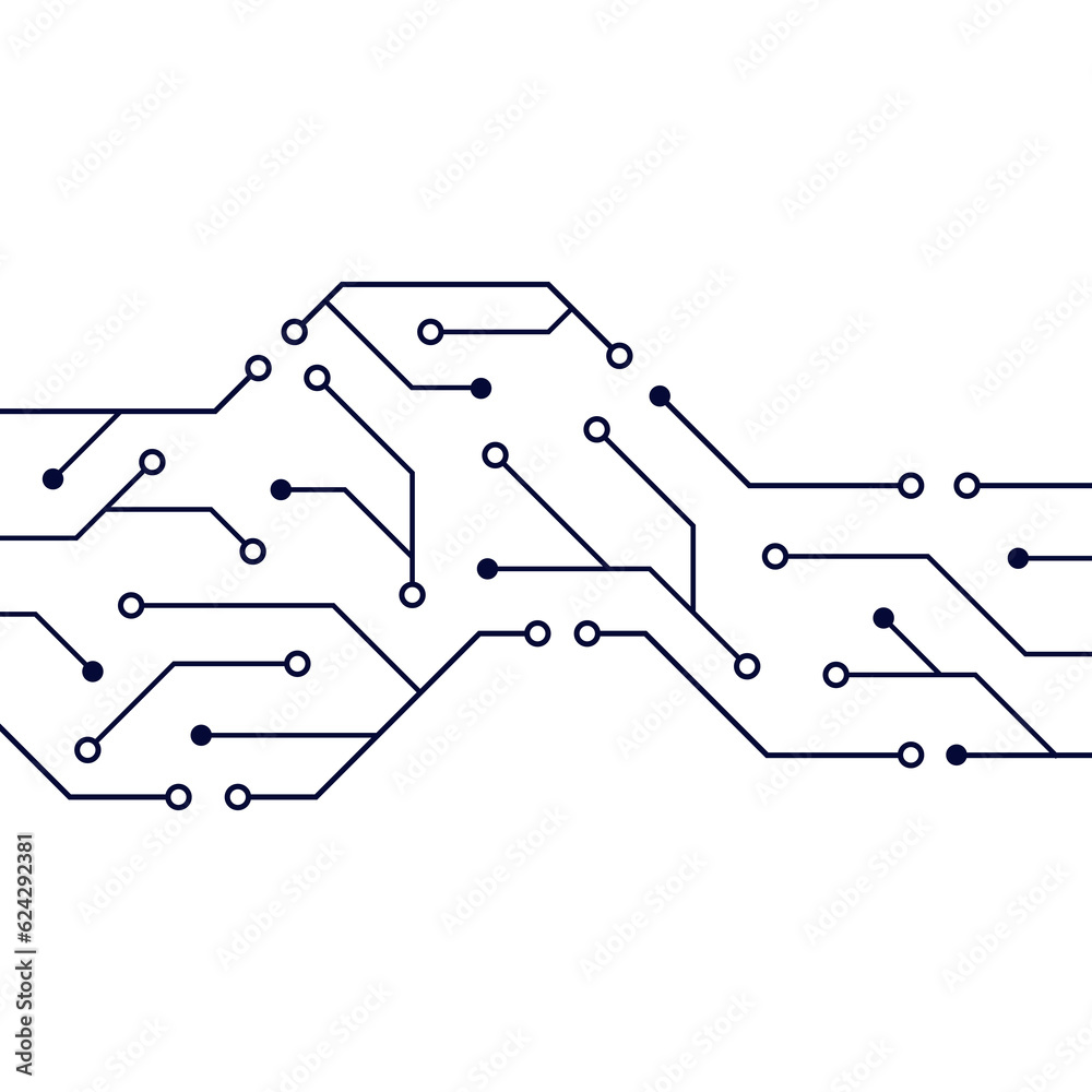 sing chip line illustrations as corner borders to add a tech inspired ...