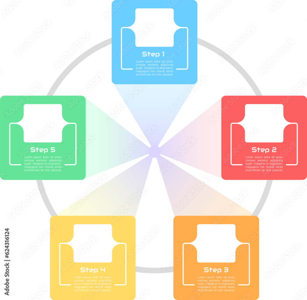 Technology and science infographic chart design template. Abstract ...