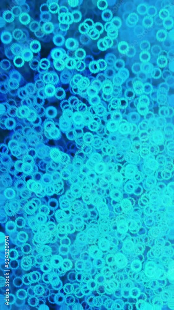 background with space, water oxygen, blurry motion of oxygen, animation ...