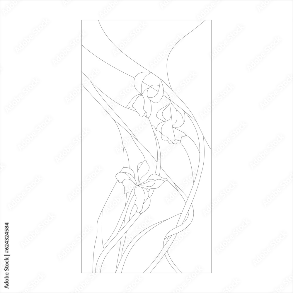 stained glass templates, round elements for stained glass windows ...