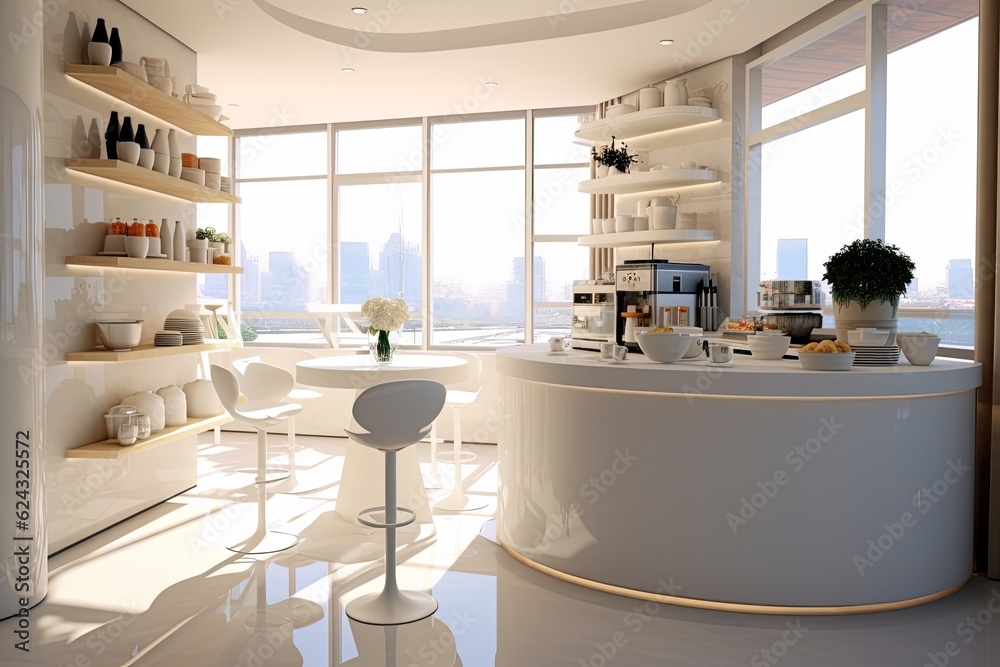 Round Bar Counter Design