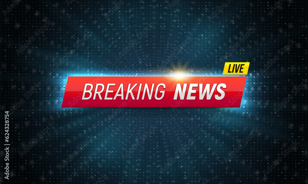 Breaking news background. Vector template for your design. Stock Vector | Adobe Stock