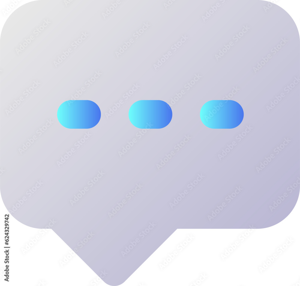 Typing message pixel perfect flat gradient two-color ui icon. Chat ...