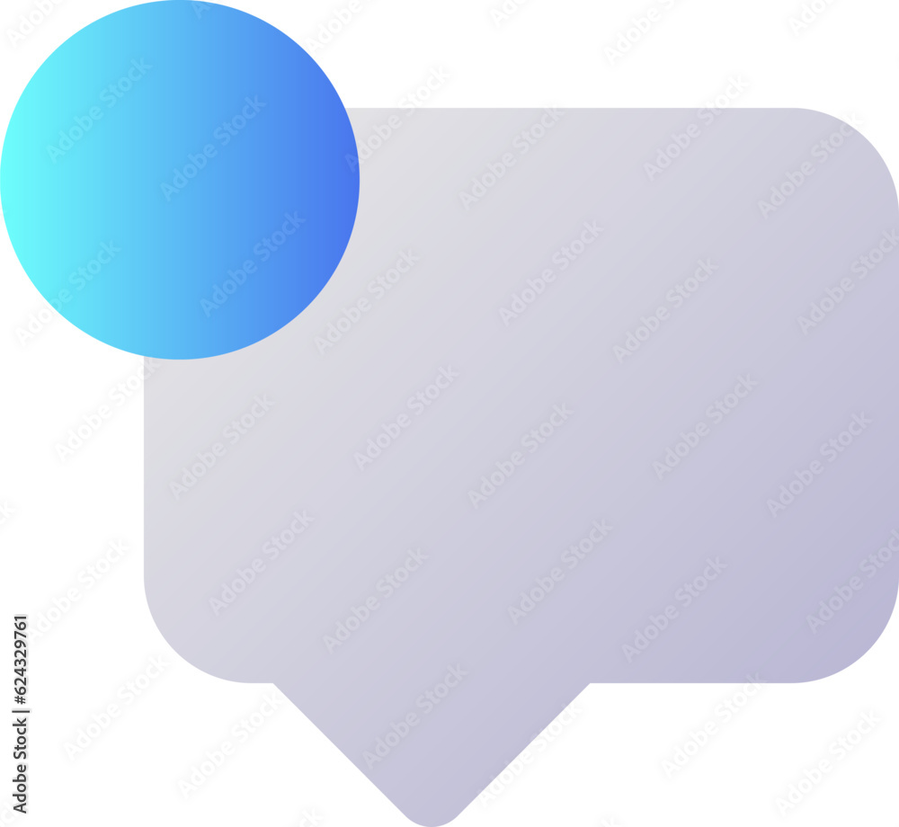 New message pixel perfect flat gradient two-color ui icon. Chat ...