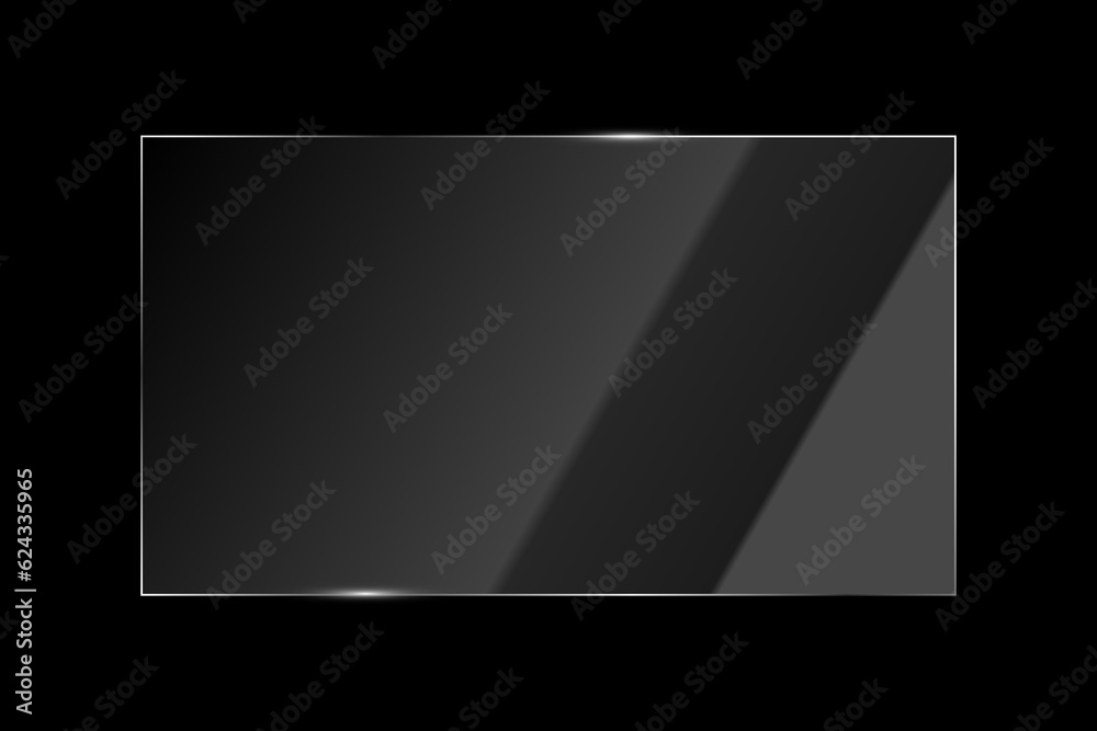 PNG glass effect template for transparency Screen blend mode. Stock ...