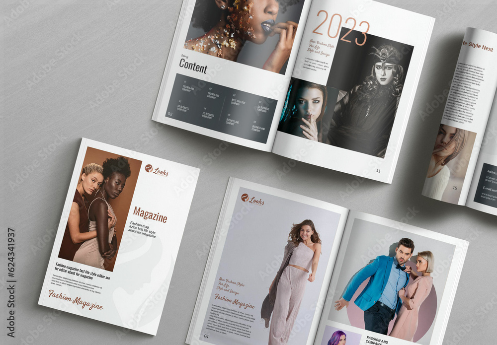 Magazine Layout Stock Template | Adobe Stock