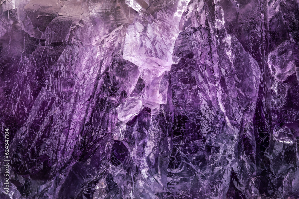 fluorite (also called fluorspar) purple macro detail texture background ...