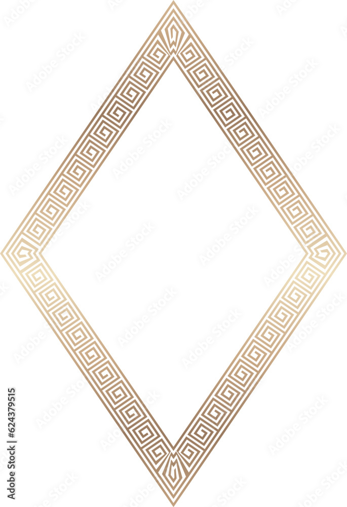 Rhombus meander frame Greek key pattern Greek meander pattern ...