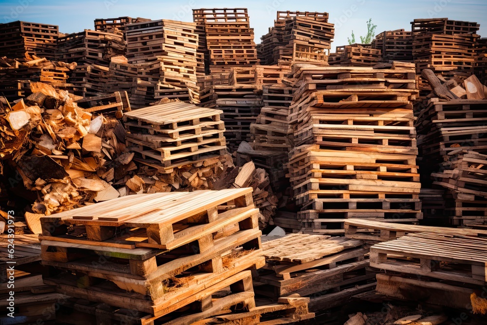 Texture of Highly Flammable Broken Wooden Pallets - Waste Pallets on ...