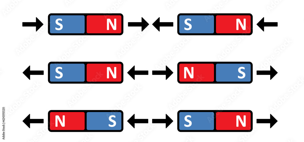 Magnetic field lines. lines around a bar magnet. polar magnet diagram ...