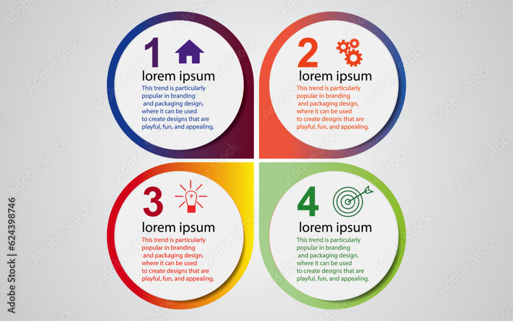 circle strategy template, graphic templates, infographic design layouts ...