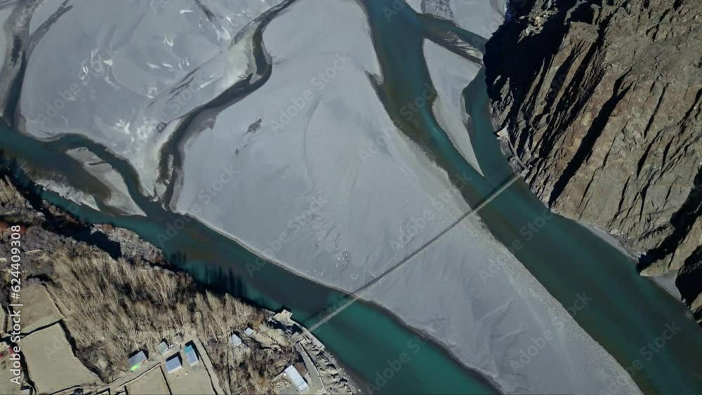 Hussaini Suspension bridge known as the most dangerous bridge in world ...