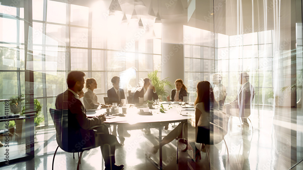 Business people having a meeting in office. Group of people ...