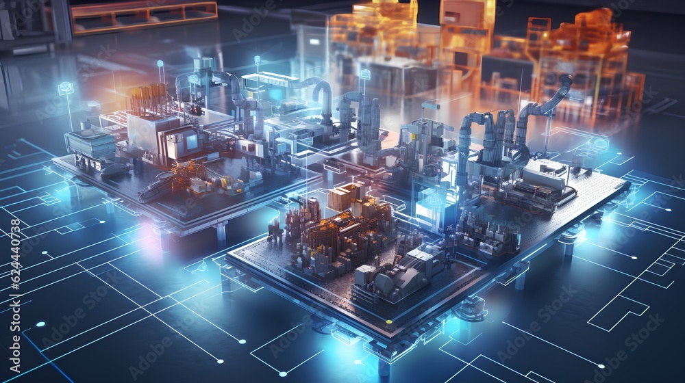 The Internet of Things IoT in manufacturing. Integration of connected ...