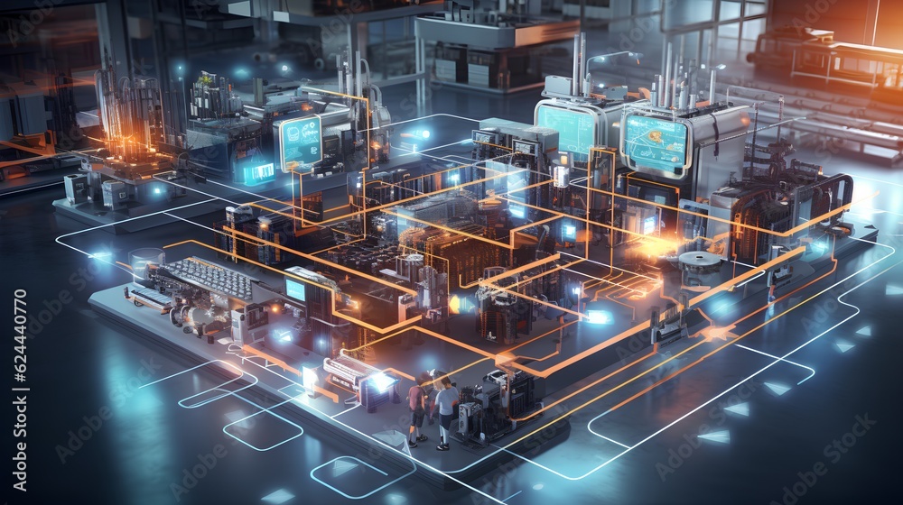 The Internet of Things IoT in manufacturing. Integration of connected ...