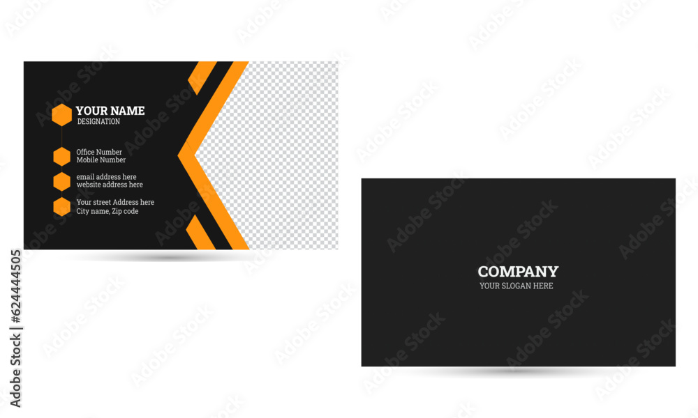 Cool and normal Business card Design in Adobe Illustrator Stock Vector ...
