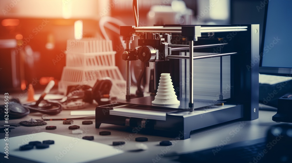 Rapid Prototyping concept. The accelerated process of creating scale ...