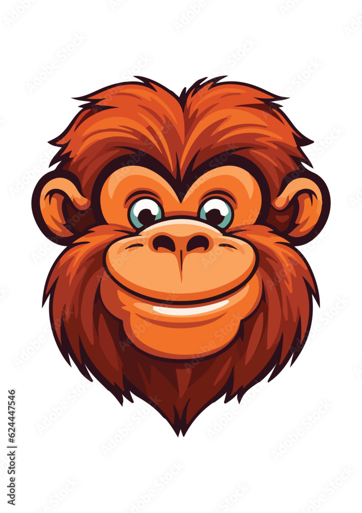 cute monkey,monkey print,monkey image isolated on white background ...