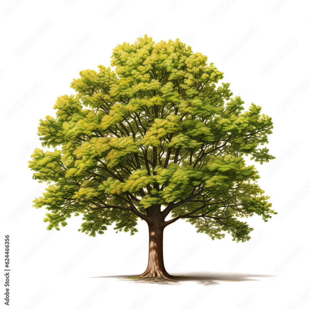 beautiful tree on a transparent background for decorating the project ...