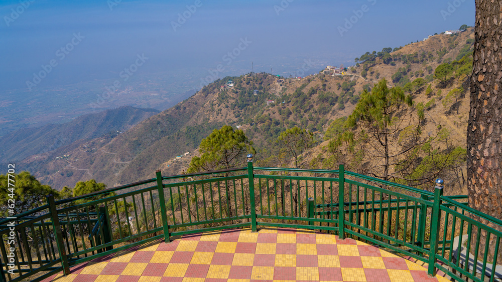 Scenic sunset or sunrise point of Kasauli Himachal Pradesh, India Stock ...