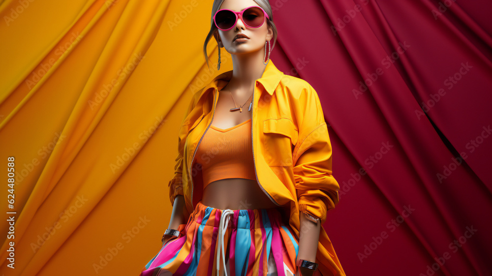 fashion woman colorful, the bold eclectic fashion styles of the Y2K era ...