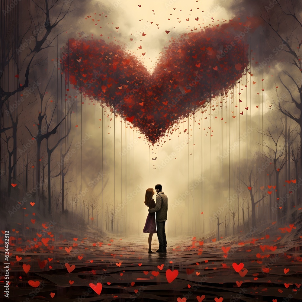 Abstract Ai Illustration that those who are hardest to love are the ...