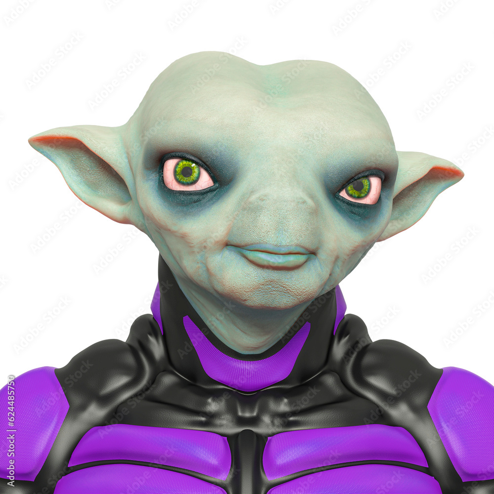 fat alien in id profile picture Stock Illustration | Adobe Stock