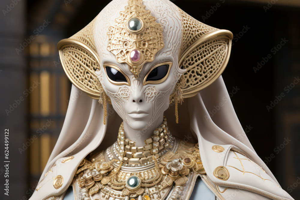 Dazzling and immersive depiction of an alien and a human exploring an ...