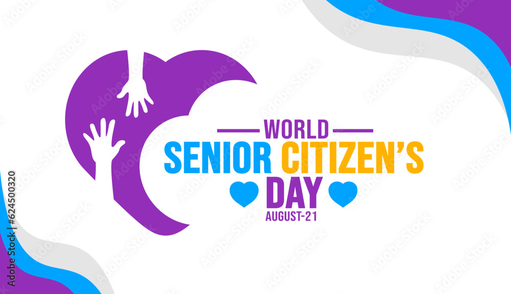World Senior Citizen’s Day background template. Holiday concept ...