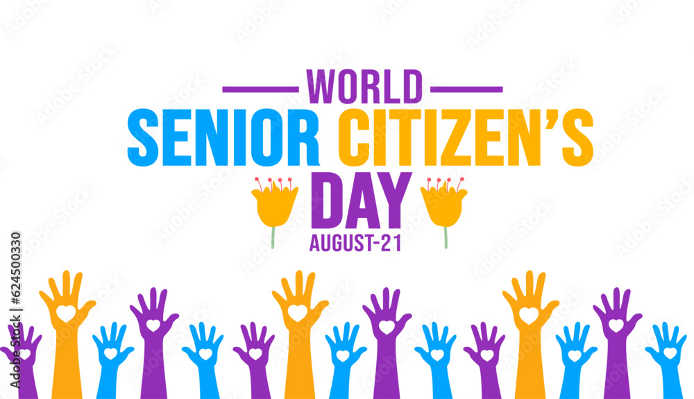 World Senior Citizen’s Day background template. Holiday concept ...