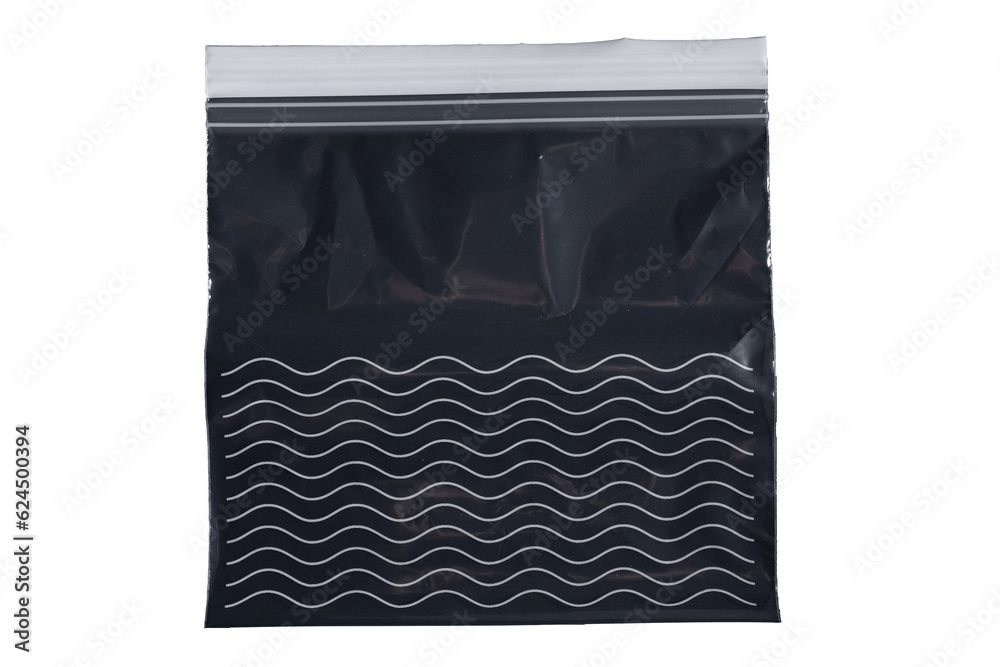 Isolated plastic bad on transparent background. Realistic plastic wrap ...