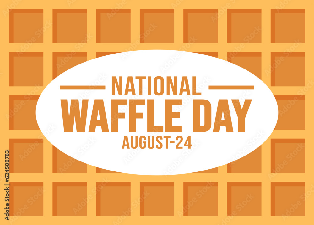 National Waffle Day background template. Holiday concept. background ...