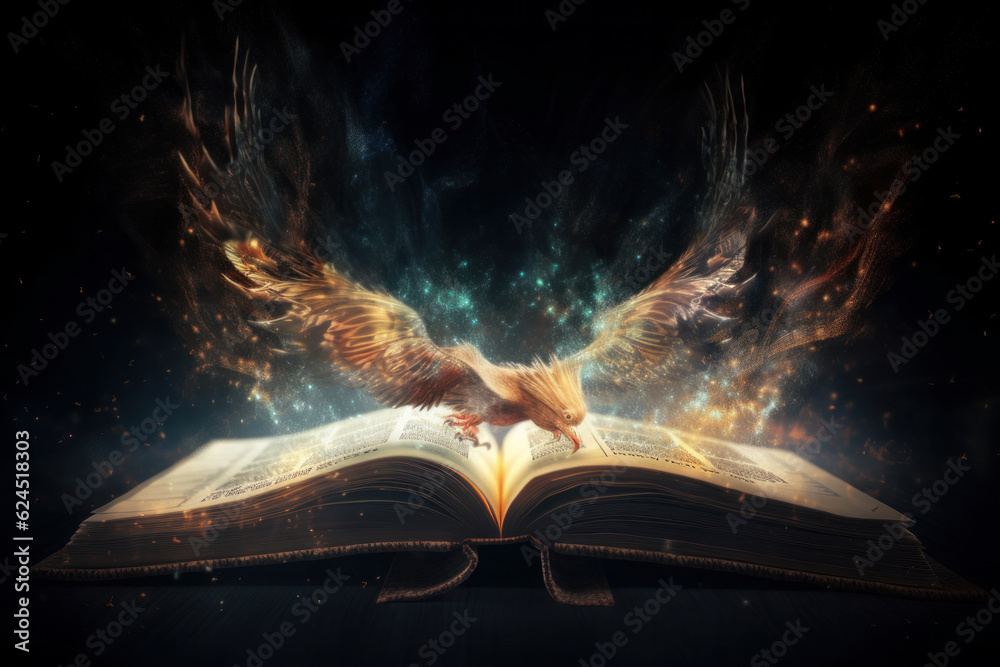 Reading just got more magical with an open book emitting a glowing ...