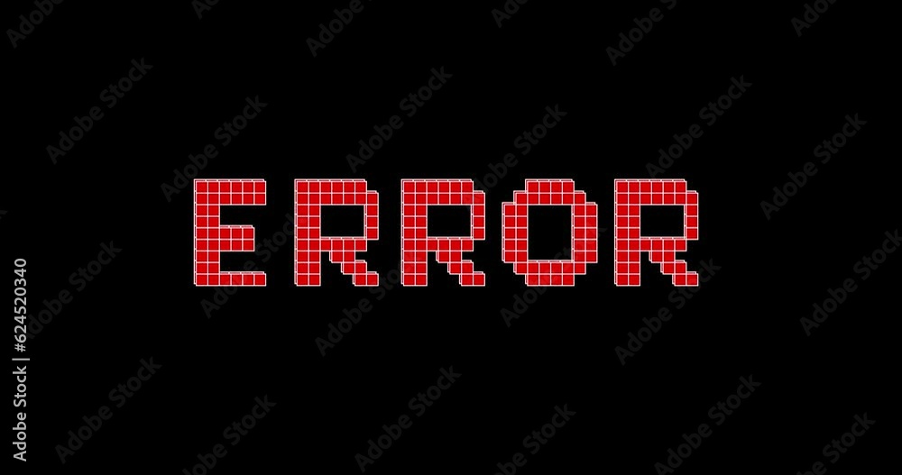 Pixel error for game, glitch, pixel art, pixel effect. 8 bit for video ...