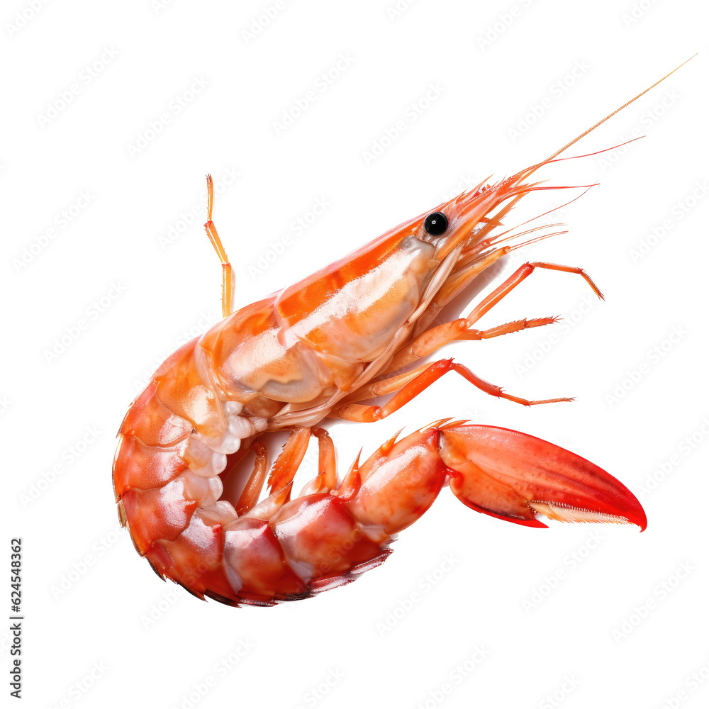 Northern Shrimp (Pandalus eous) pink crustacean in a Food-themed ...