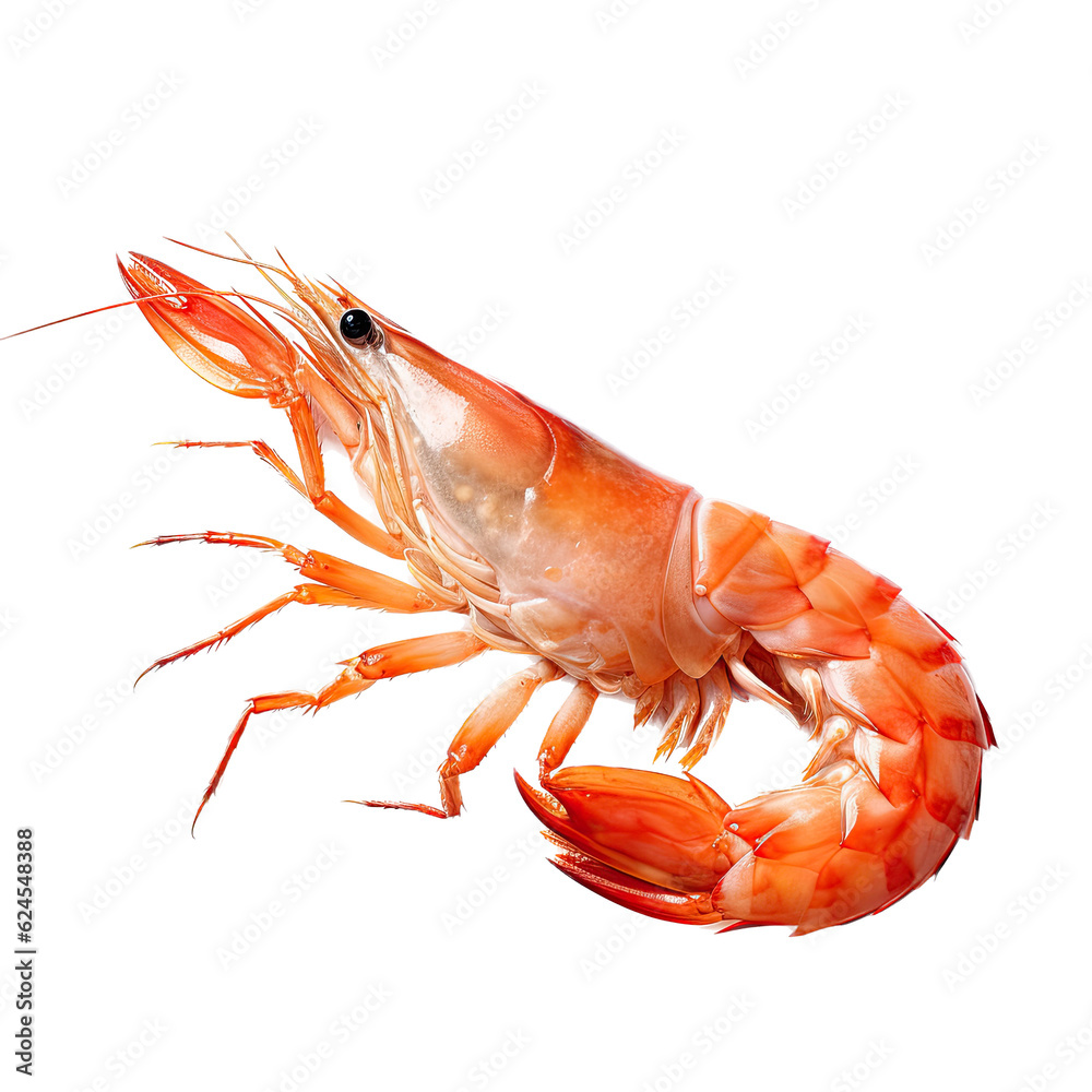 Northern Shrimp (Pandalus eous) pink crustacean in a Food-themed ...