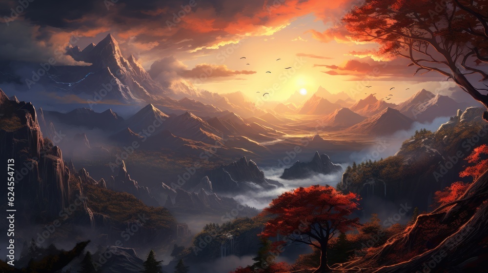 Open World Environment Game Art Stock Photo | Adobe Stock