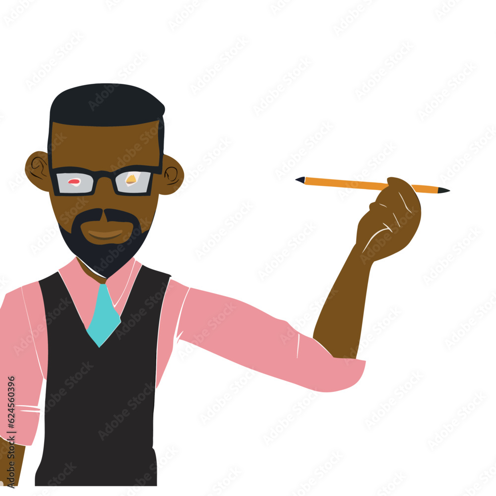 Vector of a Teacher, Inspiring Teacher Illustration for Education and ...