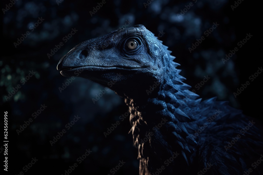 Dinosaurs. Extinct species of animals. Big strong toothy predators ...