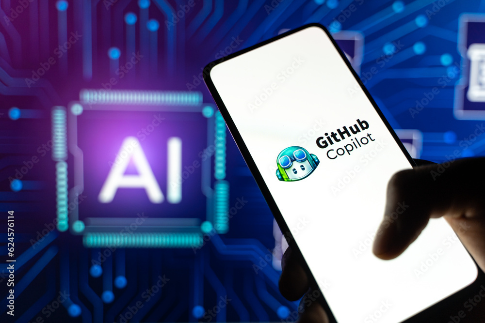 West Bangal, India - july 5, 2023 : GitHub Copilot logo on phone screen ...