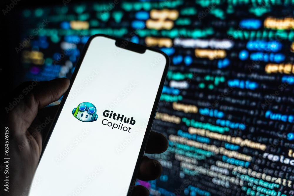 West Bangal, India - july 5, 2023 : GitHub Copilot logo on phone screen ...
