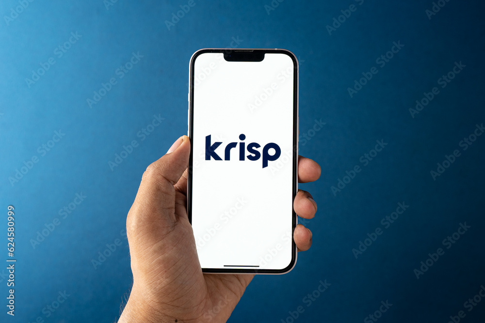 West Bangal, India - july 5, 2023 : Krisp ai logo on phone screen stock ...