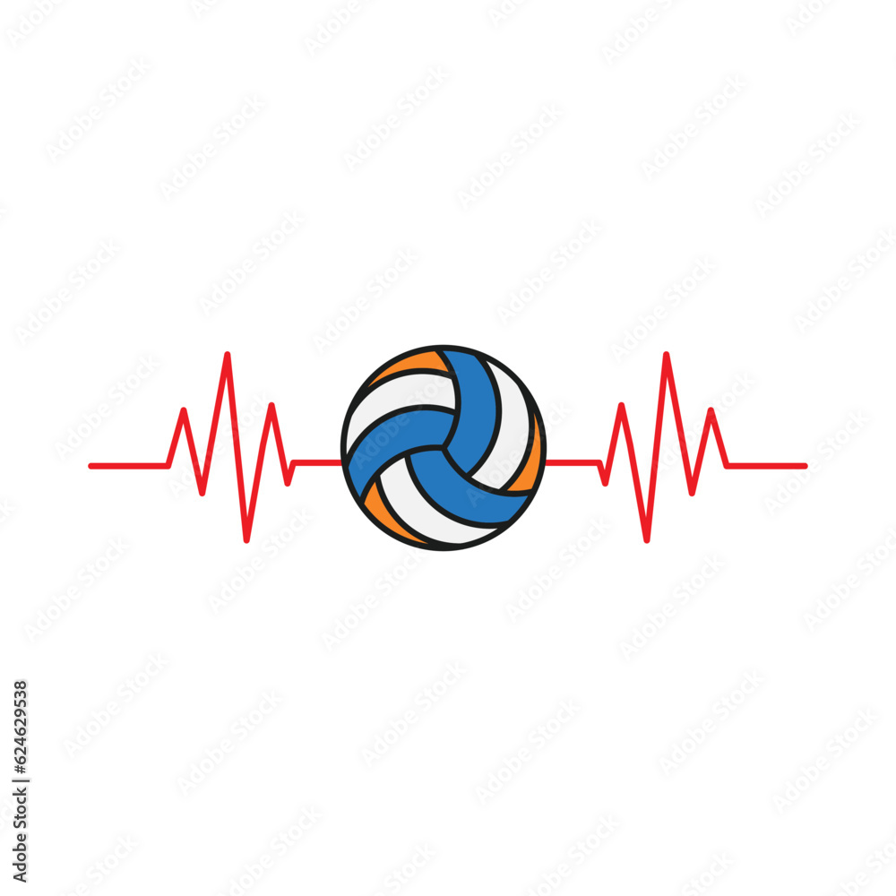 Volleyball Clipart, Volleyball Vector, Volleyball illustration, Sports ...