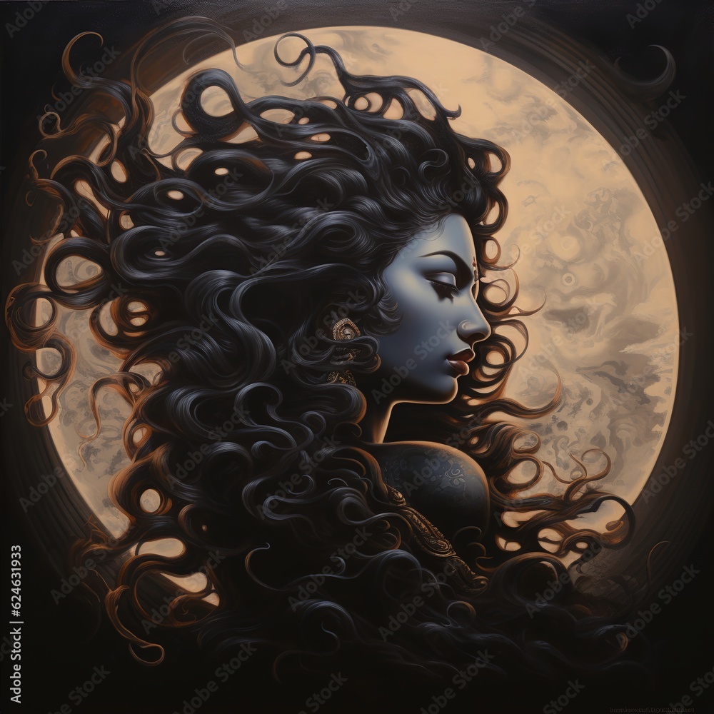 Goddess Parvati Devi. Goddess Parvati Devi poster design for wallpaper ...