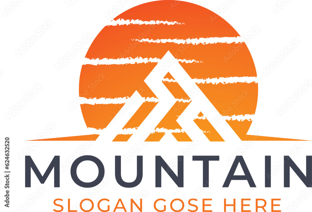 Fully editable: This Mountain logo is an original vector file created ...